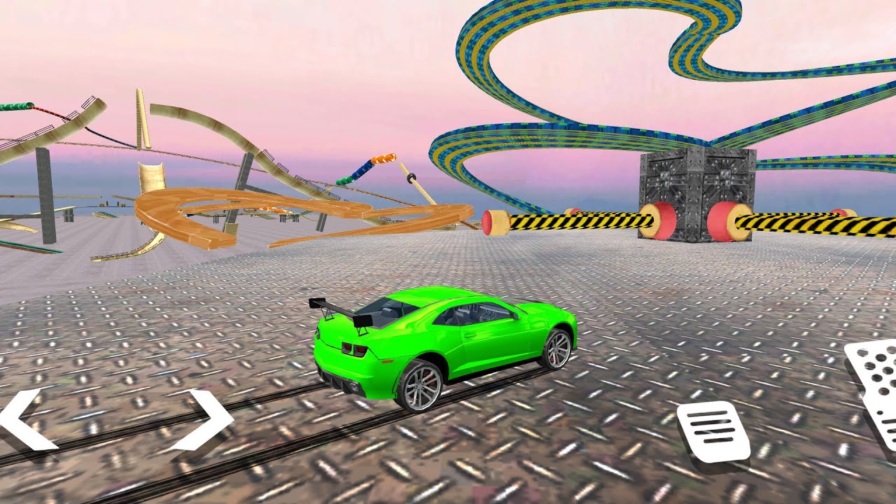 Mega Ramp Car Stunt Racing - Impossible Track Car Driving Game ...