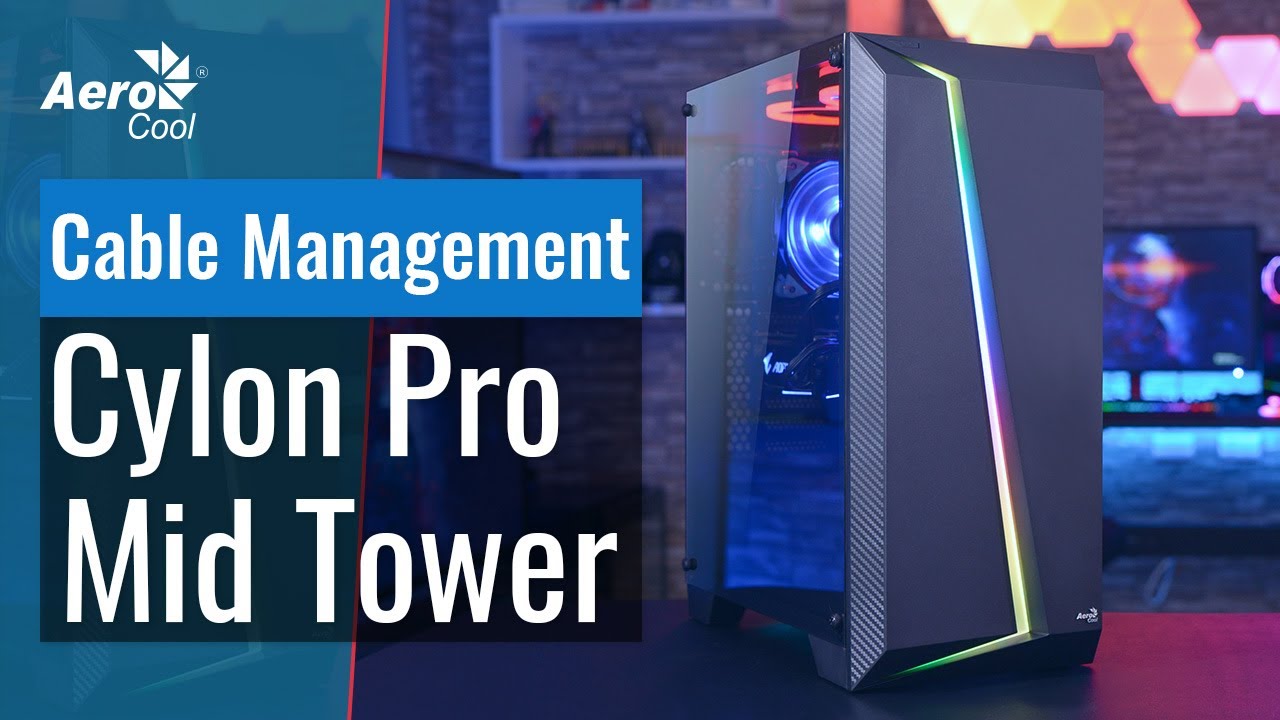 AeroCool Cylon Pro Mid Tower Case - Opening Cable Management Panel ...