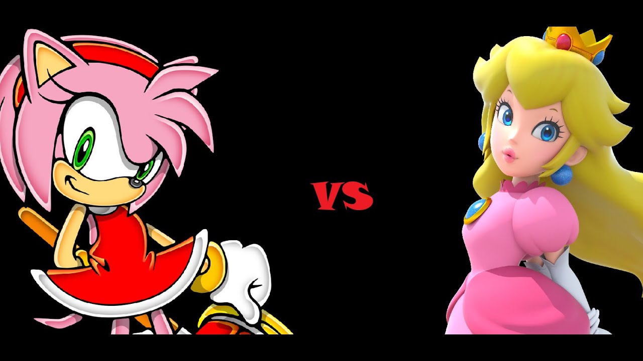 Soul Calibur Fighting Theater: Princess Peach vs. Amy Rose - YouTube