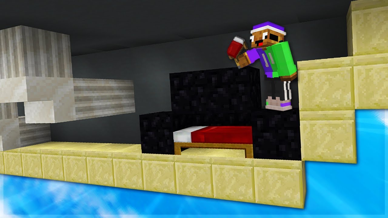 Hiding Obsidian Bed Defenses in Bedwars - YouTube