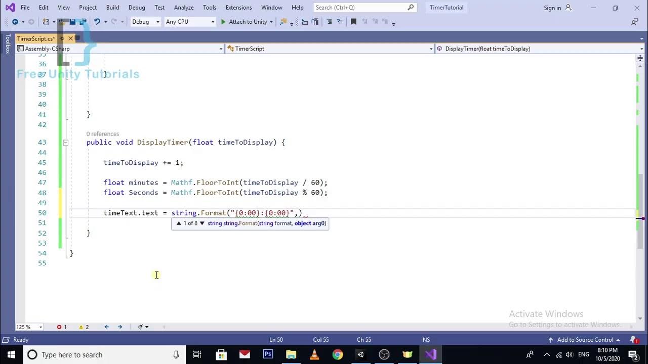 Creating Nice and Perfect Timer and countdown in Unity3d #liveStream - YouTube