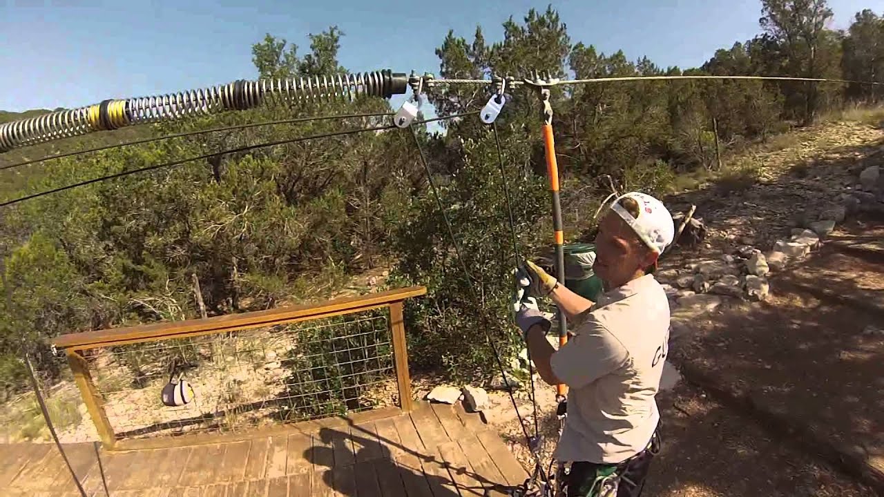 Zip Line Adventure Austin, Texas 5 Lines - YouTube