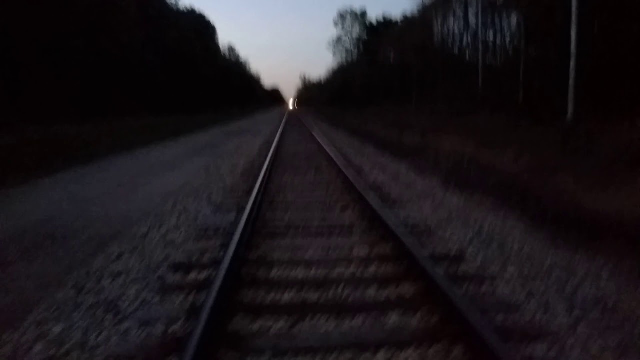 Playing chicken with train - YouTube