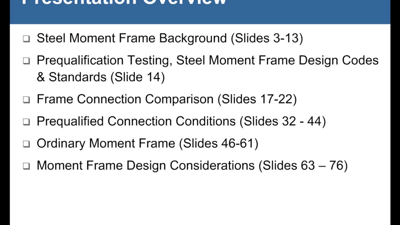 Frame of Reference: Steel Moment Frames Explained - YouTube