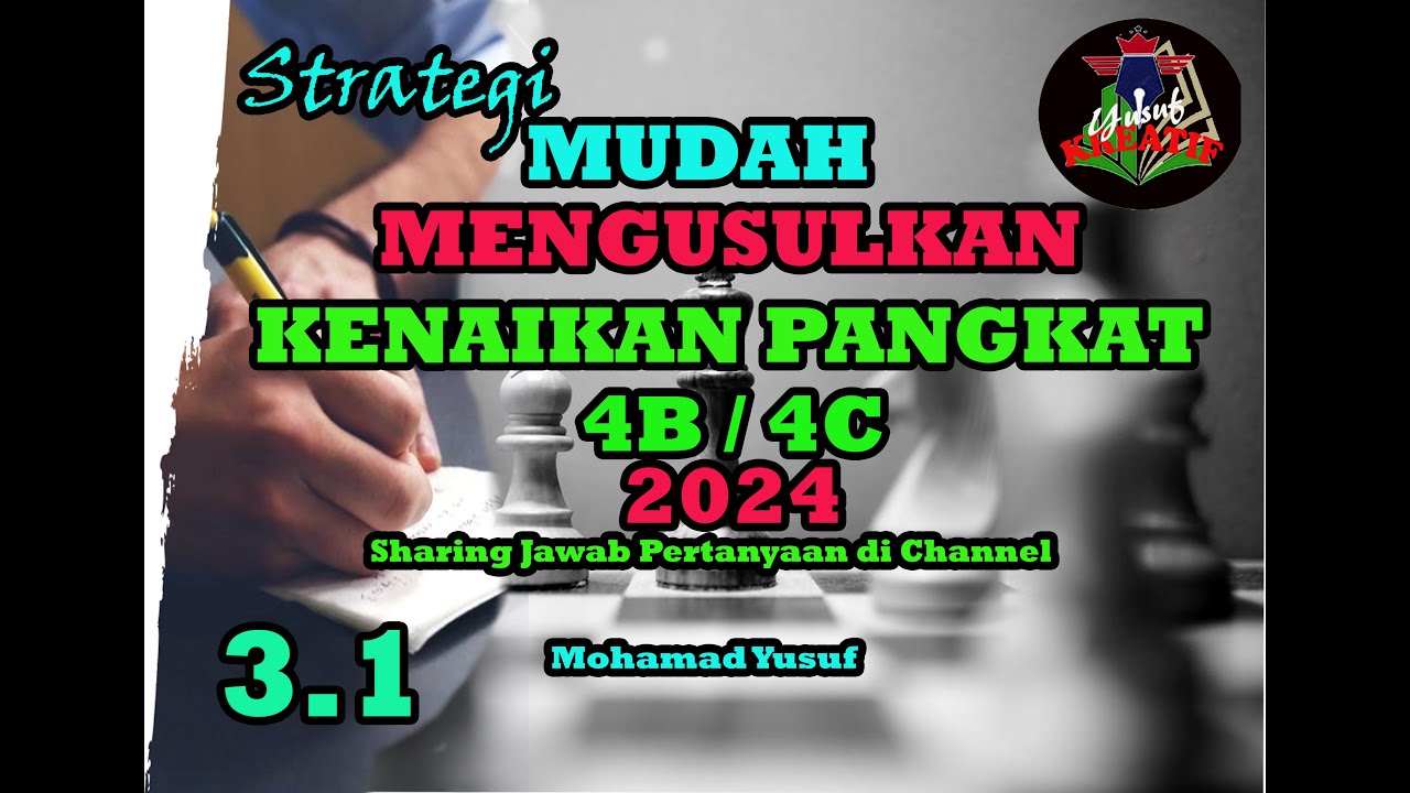 MUDAH MENGUSULKAN KENAIKAN PANGKAT 4B KE 4C 2024 - YouTube