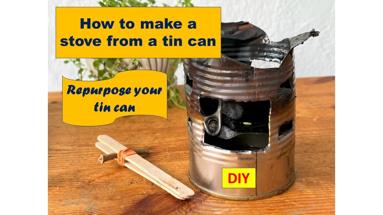 How to make stove from tin can/Repurpose tin can/STEM education ...
