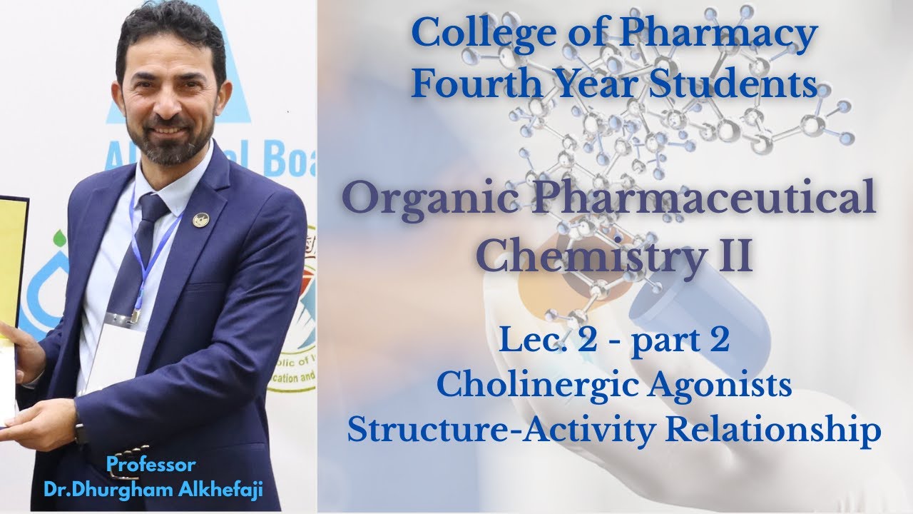 org pharm chem 2. Lec 2 part 2: Cholinergic Agonists: Structure ...