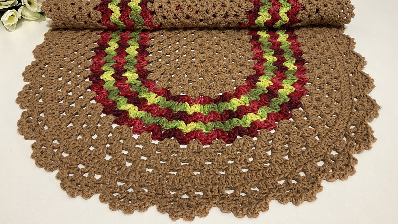 TAPETE DE CROCHÊ FÁCIL PASSO A PASSO Luiza de Lugh - YouTube