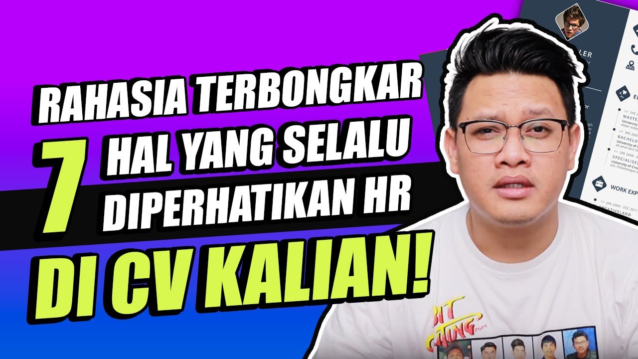 RAHASIA TERBONGKAR! - 7 Hal yang Selalu Diperhatikan HR di CV Kalian - YouTube