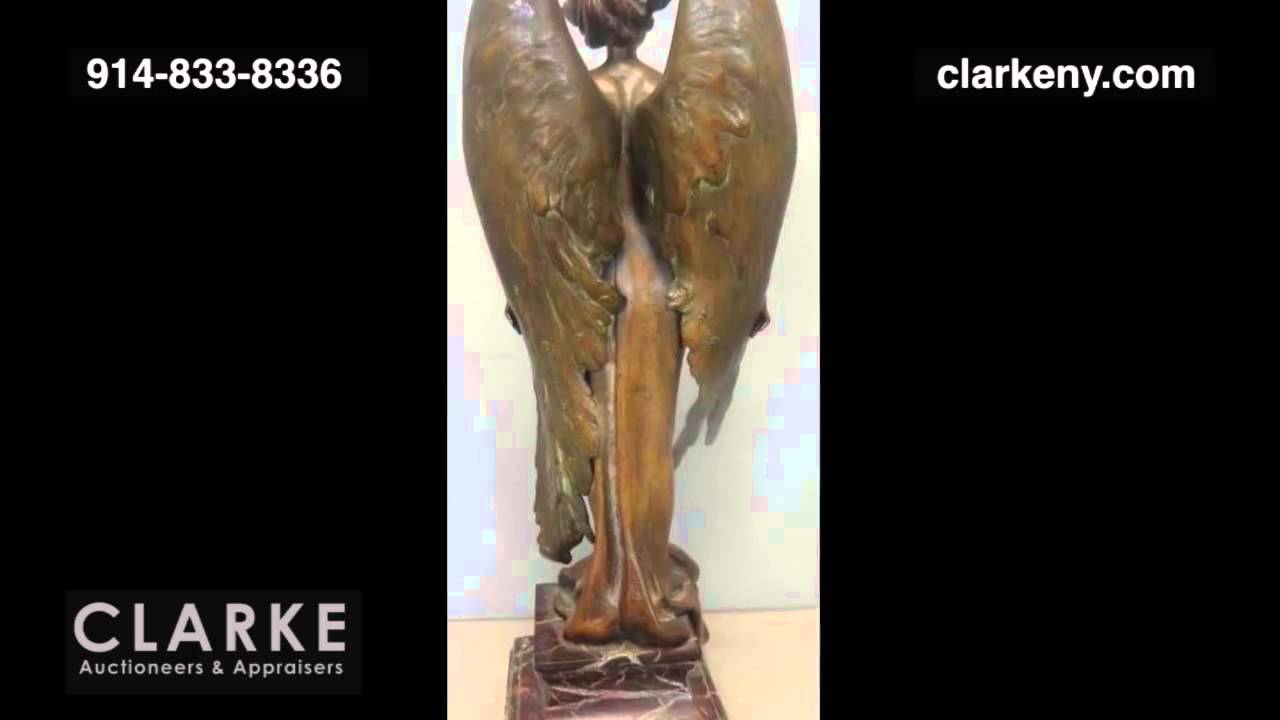 Lucien Alliot Bronze Angel Figure: Junon | Lucien Alliot | Sculpture ...