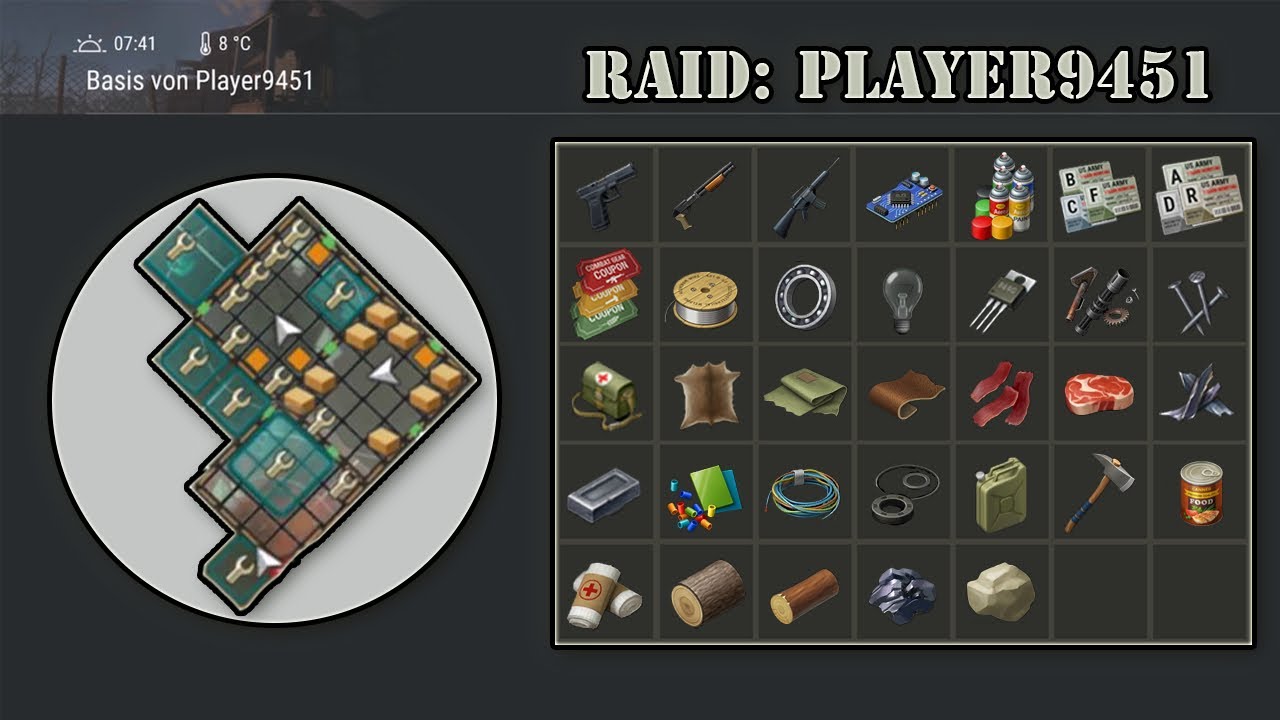 LDOE Player9451 Base Raid I Complete Map I Smart Raid I Last Day on ...