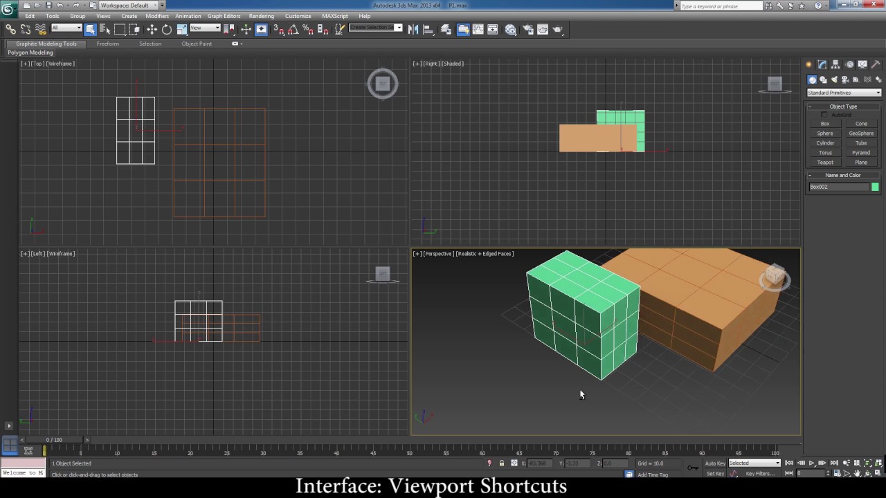 3DS Max Basics - Viewport Shortcuts - YouTube