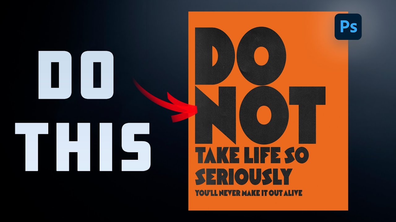 How To Create a Typography Poster Design! (Photoshop Tutorial) - #1 ...