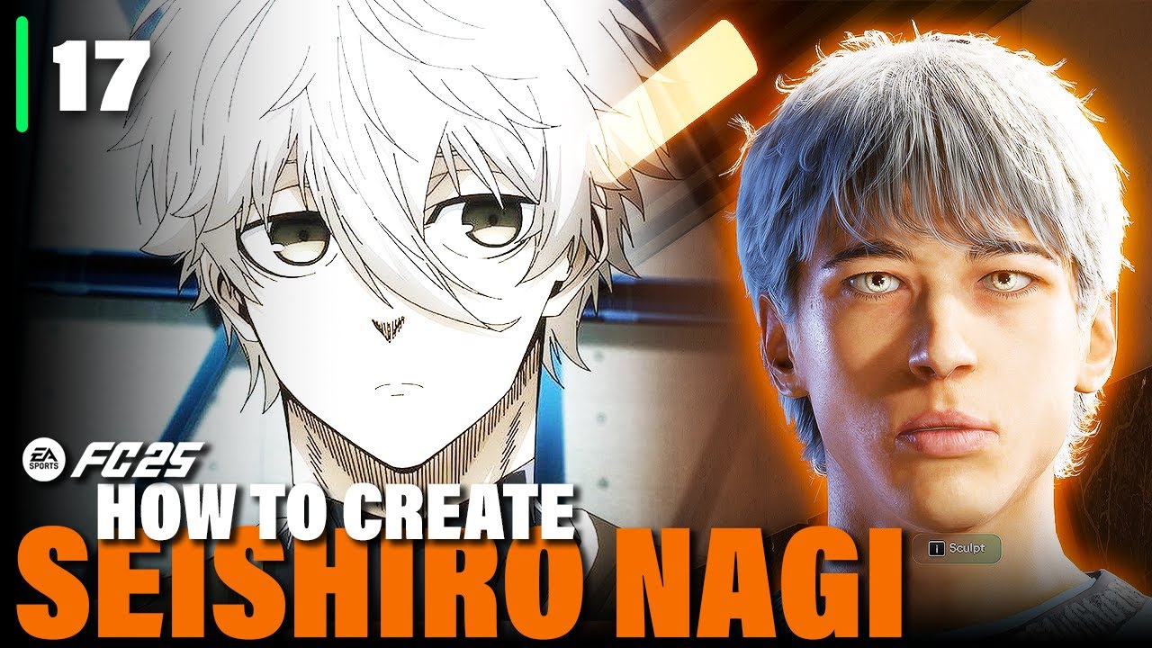 Bluelock SEISHIRO NAGI Creation in FC25 | Player Creation #17 - YouTube