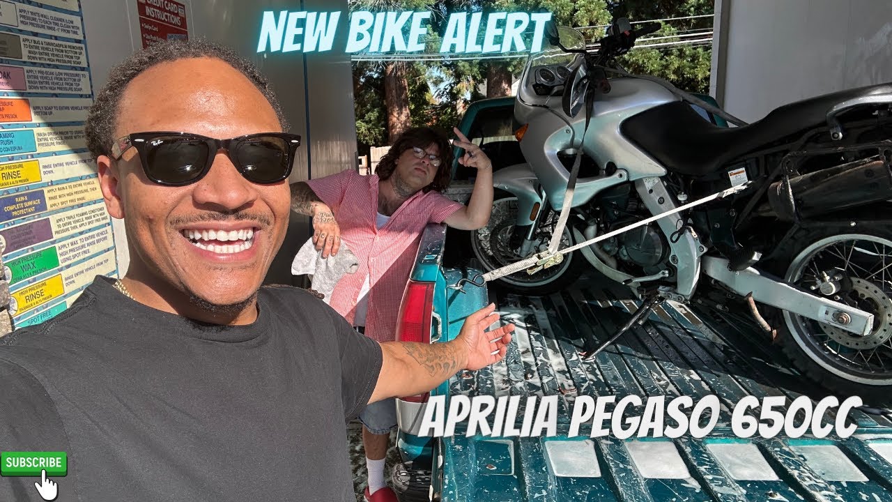 Aprilia Pegaso 650cc: A Closer Look At My Friend's New Bike! - YouTube