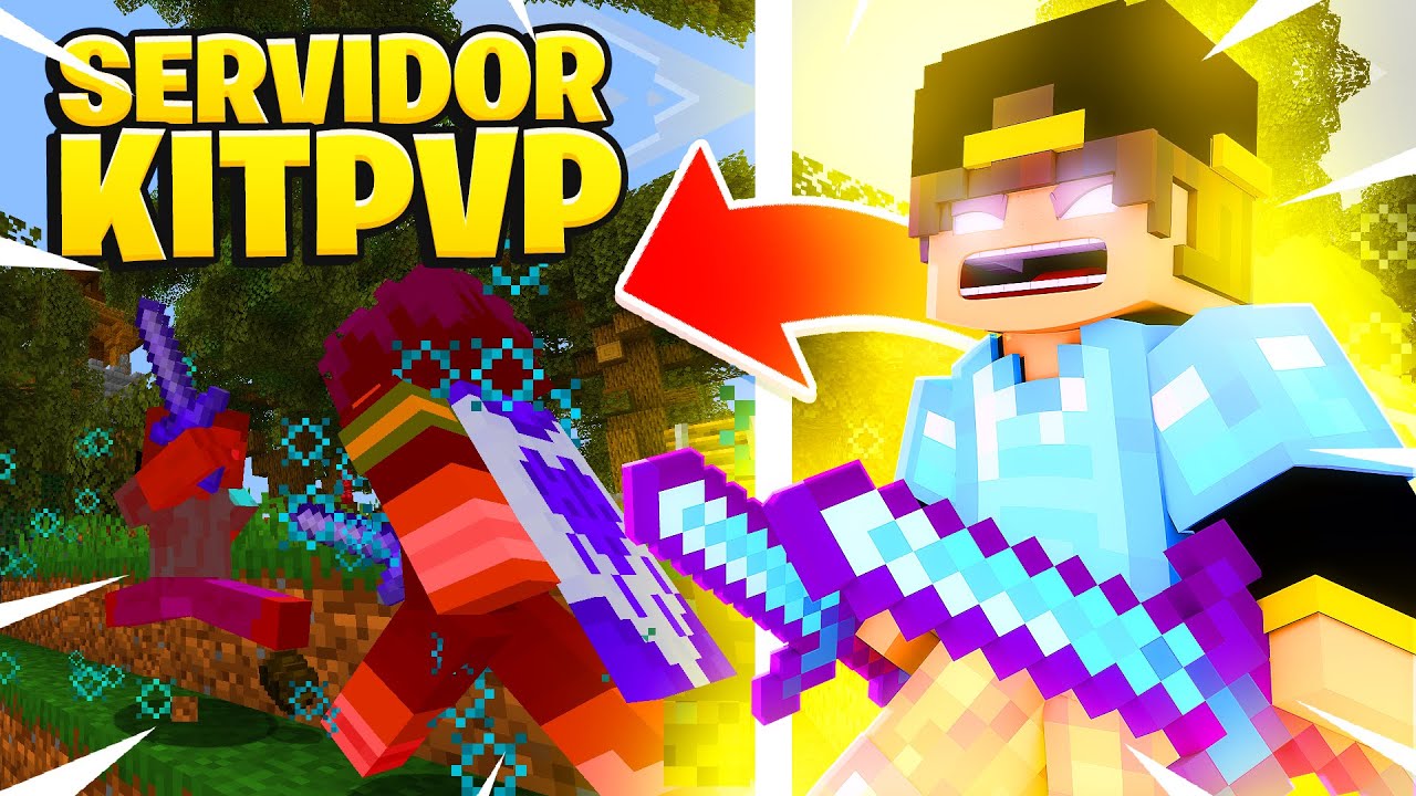 O MELHOR SERVER DE KIT PVP DE MINECRAFT PING BR/ KITS EXCLUSIVOS ...