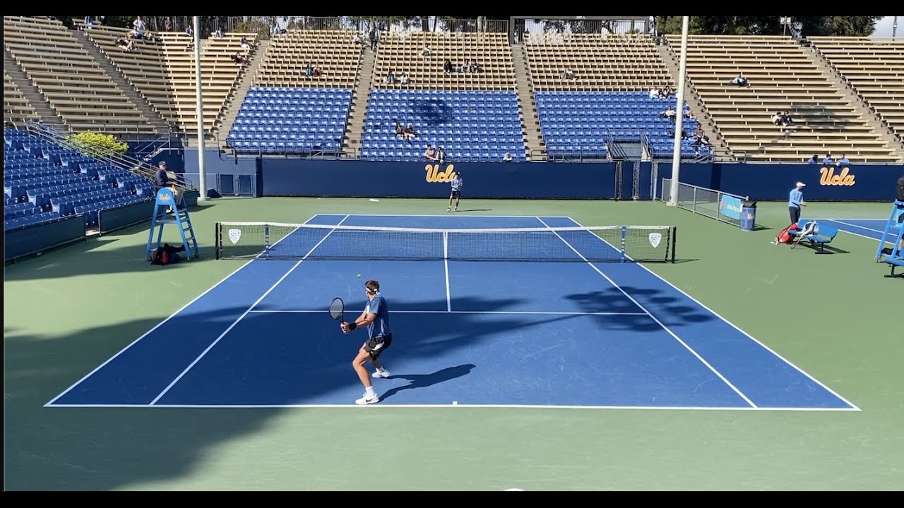 Patrick Zahraj (UCLA) vs Michael Zheng (COLU) College Tennis - YouTube