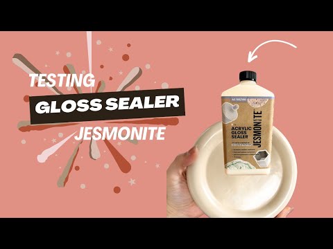 Testing the NEW Jesmonite GLOSS SEALER - Surprise awaits | Jesmonite sealer