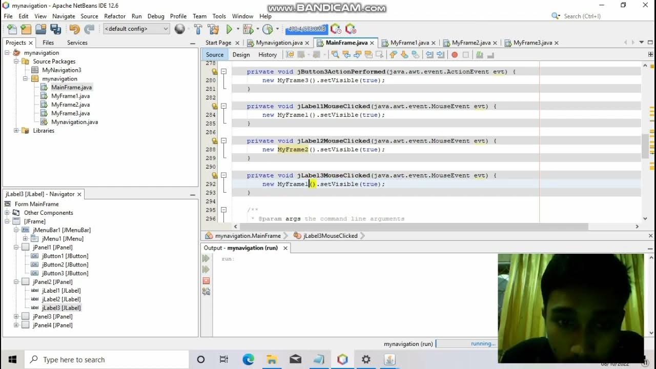 Tutorial Navigasi Pallete Button,Label,Radio Button,ComboBox aplikasi Netbeans - YouTube