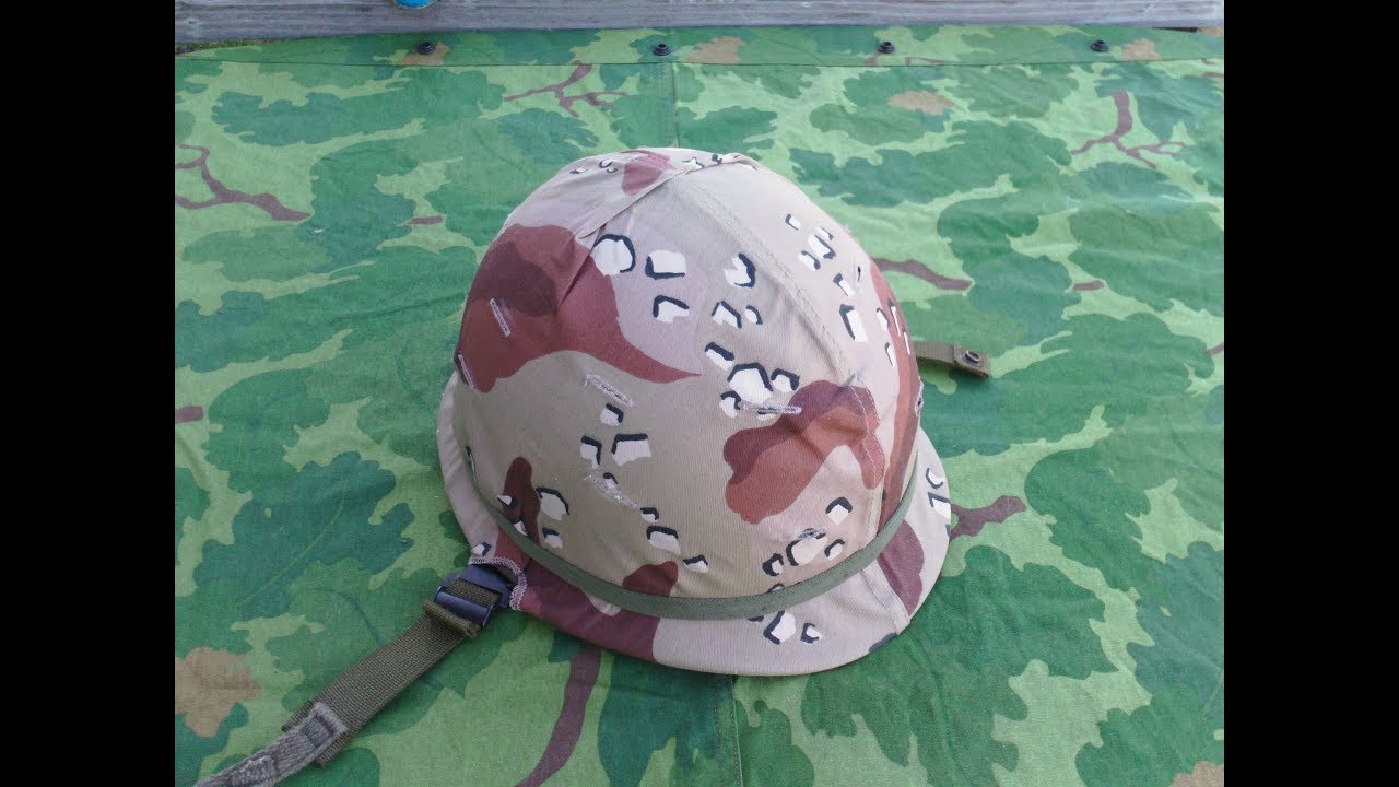 My review of the 6 color desert (chocolate chip) M1 helmet cover - YouTube