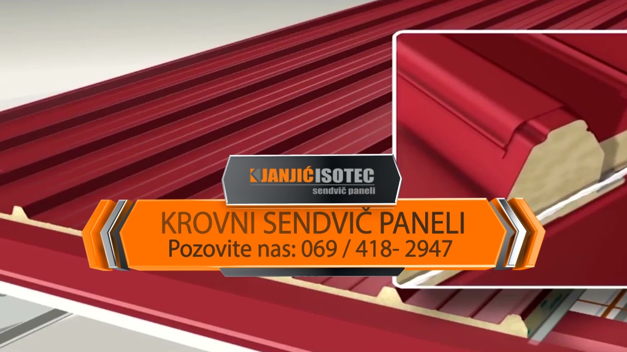 krovni sendvic paneli - YouTube