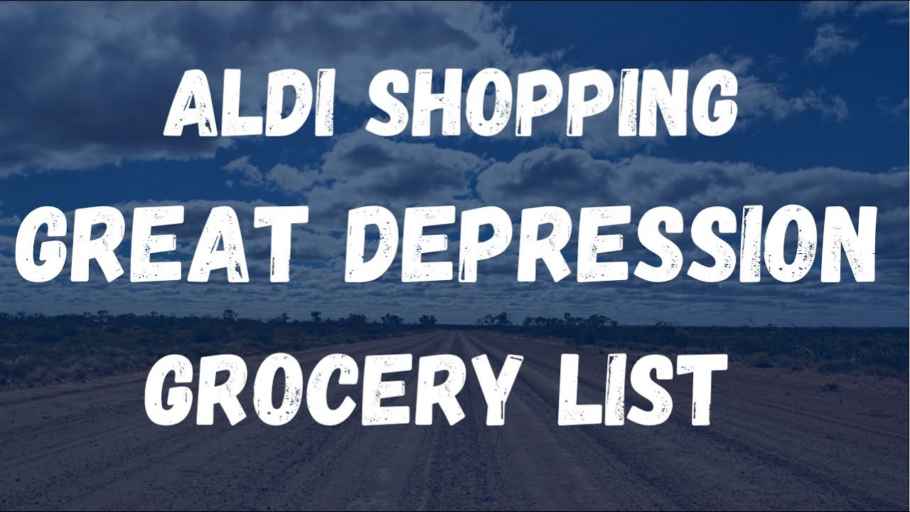 Great Depression Grocery List Shopping at Aldi | Prices Rising - YouTube