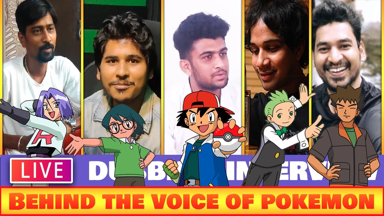 Real Voice of Pokemon Characters | Tamil | Behind the voice of Pokemon ...