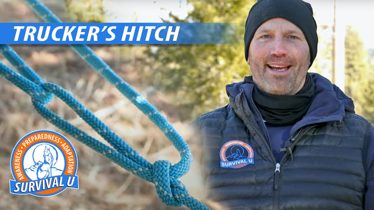 How to Tie the Trucker's Hitch Using Rope or Paracord to Secure a Tight ...