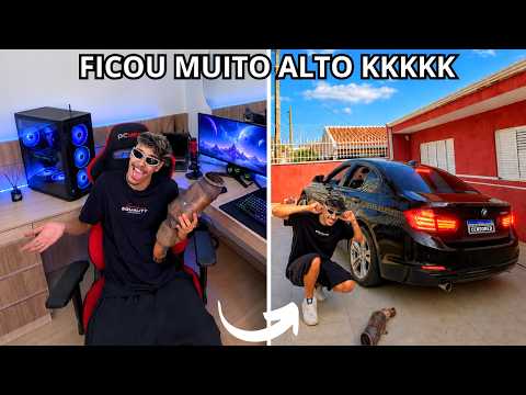 TUNEI E DEIXEI MINHA BMW NOVA SÓ O CANO KKKKK MUITO BARULHO