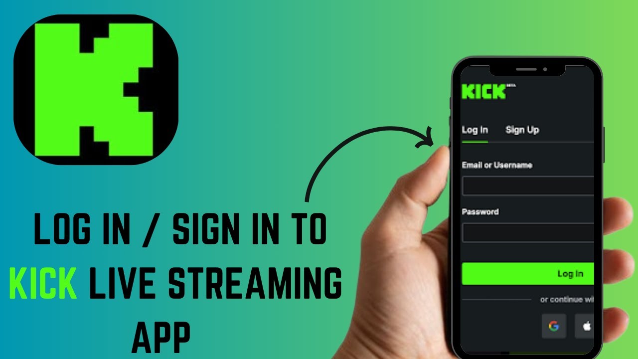 How to Log in / Sign In to Kick Live Streaming App – Start Streaming in ...