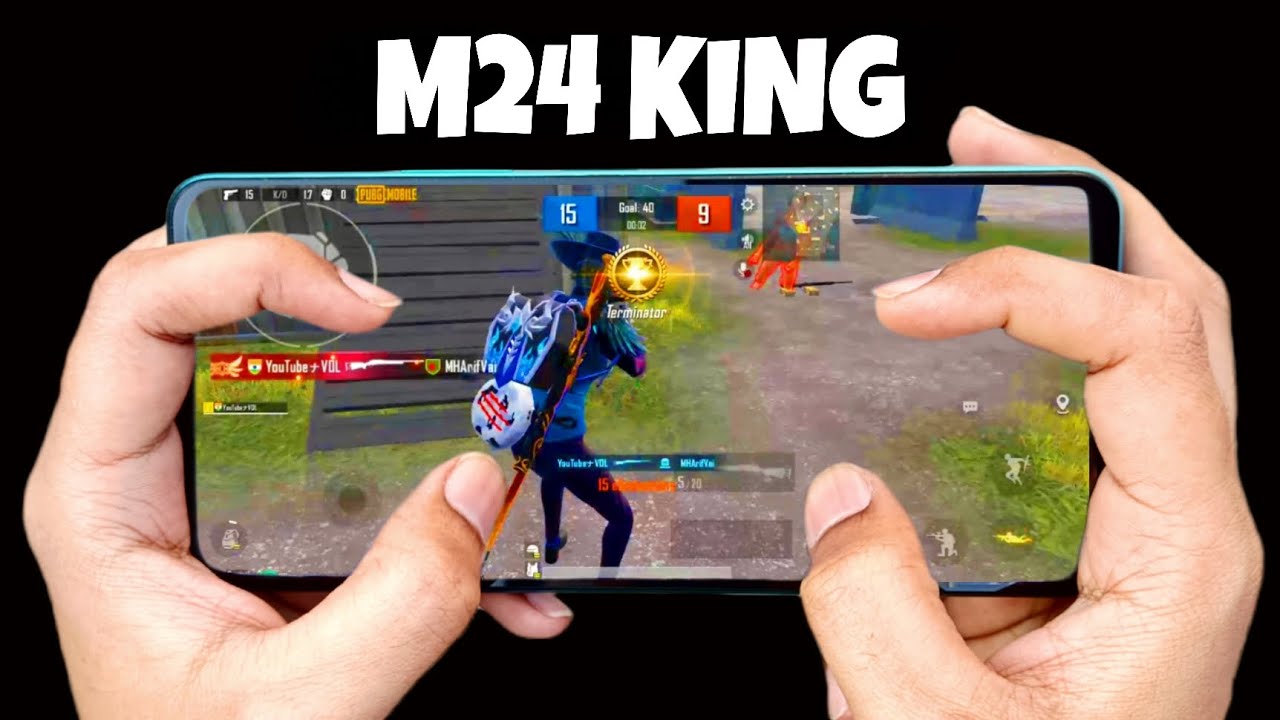 REAL M24 KING🔥 4 FINGER + FULL GYRO PUBG MOBILE - YouTube