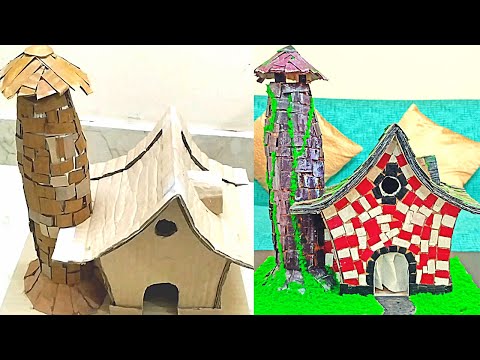 ❣DIY Witch House Using Cardboard❣ #DIY #witchhouse