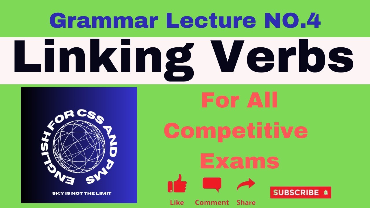 Linking Verbs || English for CSS and PMS - YouTube