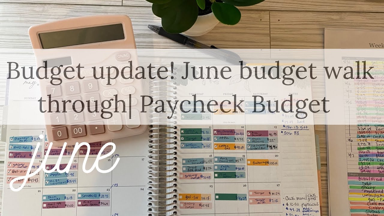 💵BUDGET UPDATE| JUNE BUDGET| WEEKLY CHECK-IN| PAYCHECK BUDGET ...