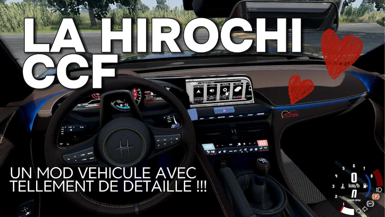LA HIROCHI CCF (MOD) une voiture incroyablement détaillé !! - YouTube
