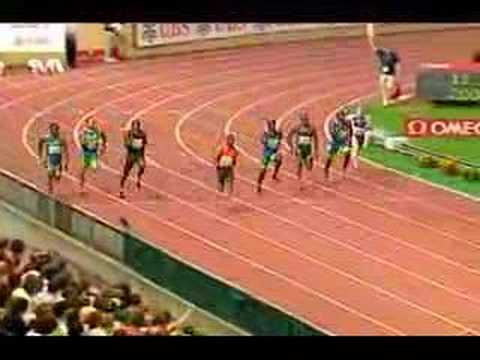 xavier carter runs the second fastest time ever in the 200m - YouTube