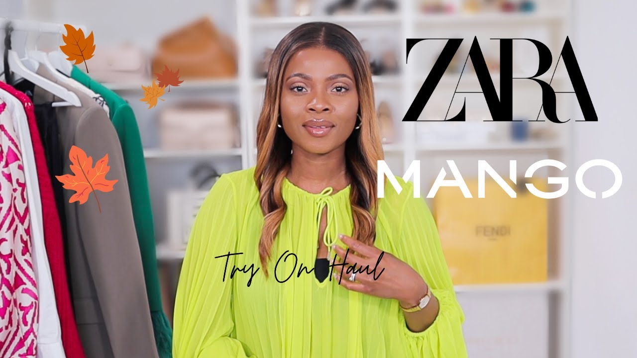 ZARA & MANGO TRY ON HAUL | NEW IN * | ama loves beauty - YouTube