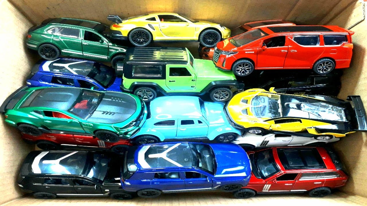 Box Full of Model Cars -Rolls Royce Cullinan, Ferrari J50, GTR R50 ...