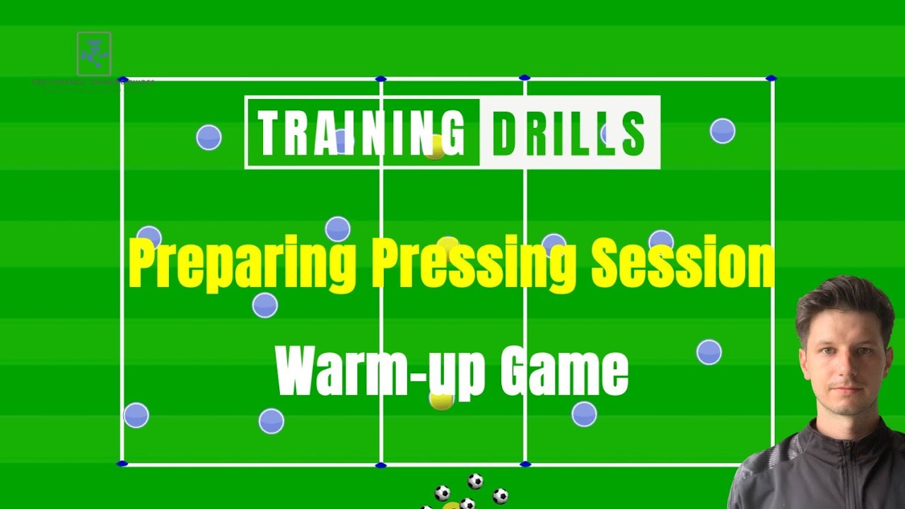 3-Zone Passing Interception Warm-up Drill for the Warm-up of your Football Team - YouTube