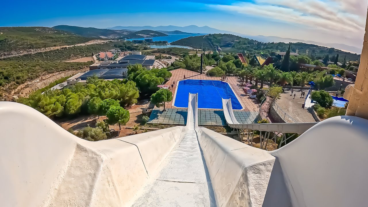 Slip and Fly Water Slide at Adaland Water Park in Kusadasi Aydin Turkey ...