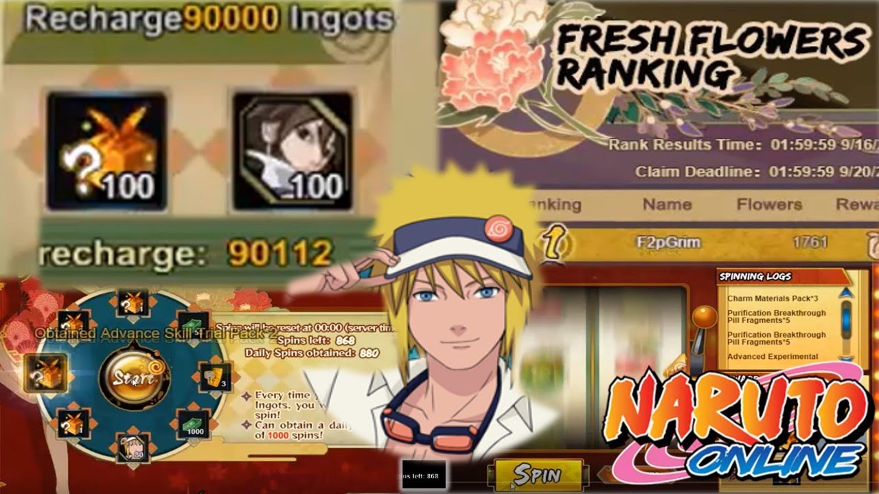Crazy 90K Ingot recharge for Swim Minato, Shinobi Feast & Slots (ft ...