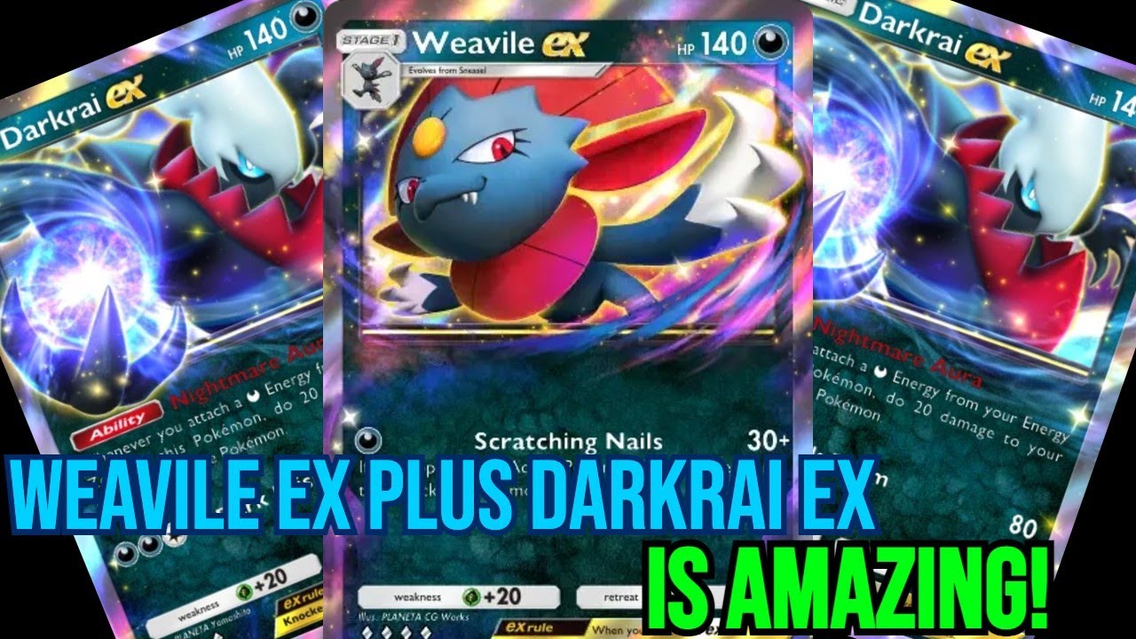 Weavile EX and Darkrai EX Deck Build! [Pokemon TCG Pokemon] - YouTube