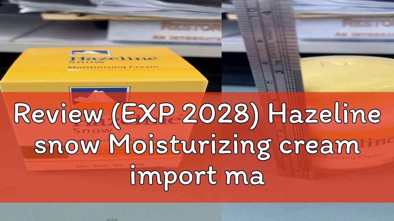 Review (EXP 2028) Hazeline snow Moisturizing cream import malaysia 100% ...