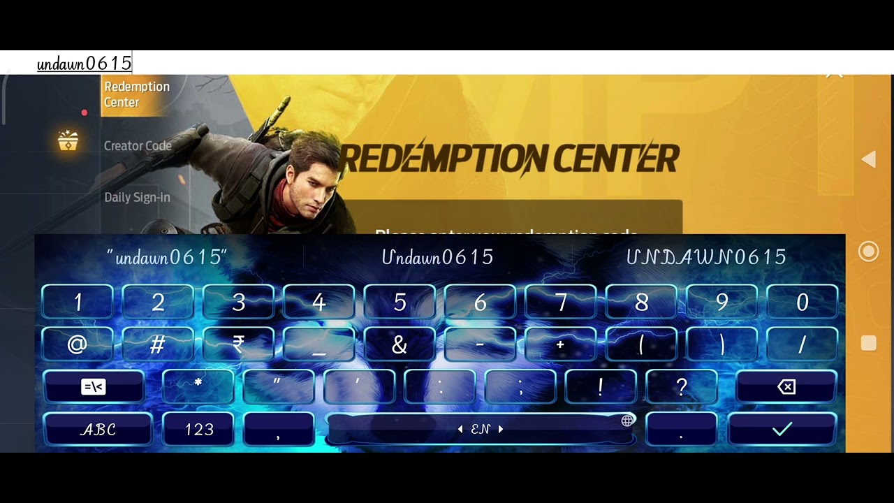 undawn gift code / undawn new 8 redem code / undawn redemption center ...