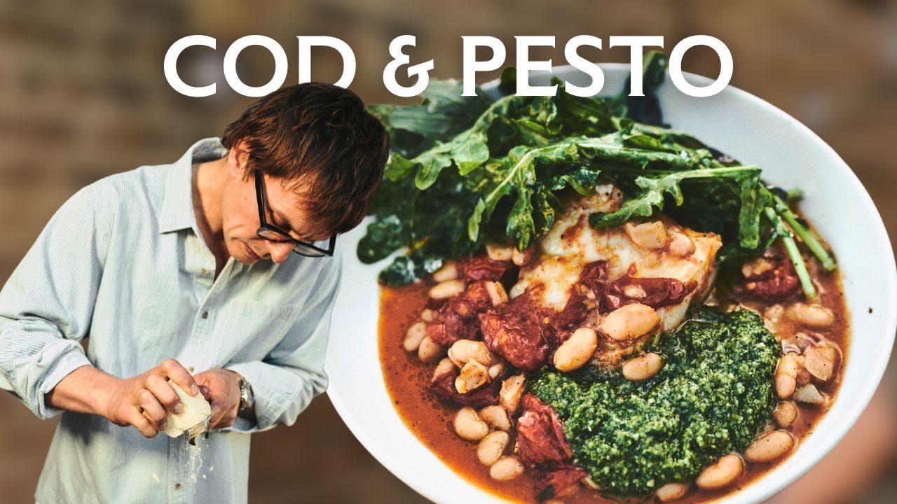 Easy Weeknight Cod with Pesto | Thomas Straker - YouTube