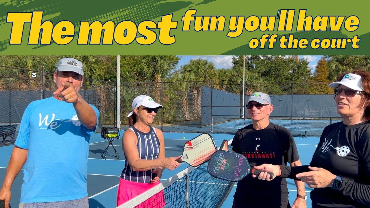 Learn pickleball with this FUN Match Play with Commentary from the ...