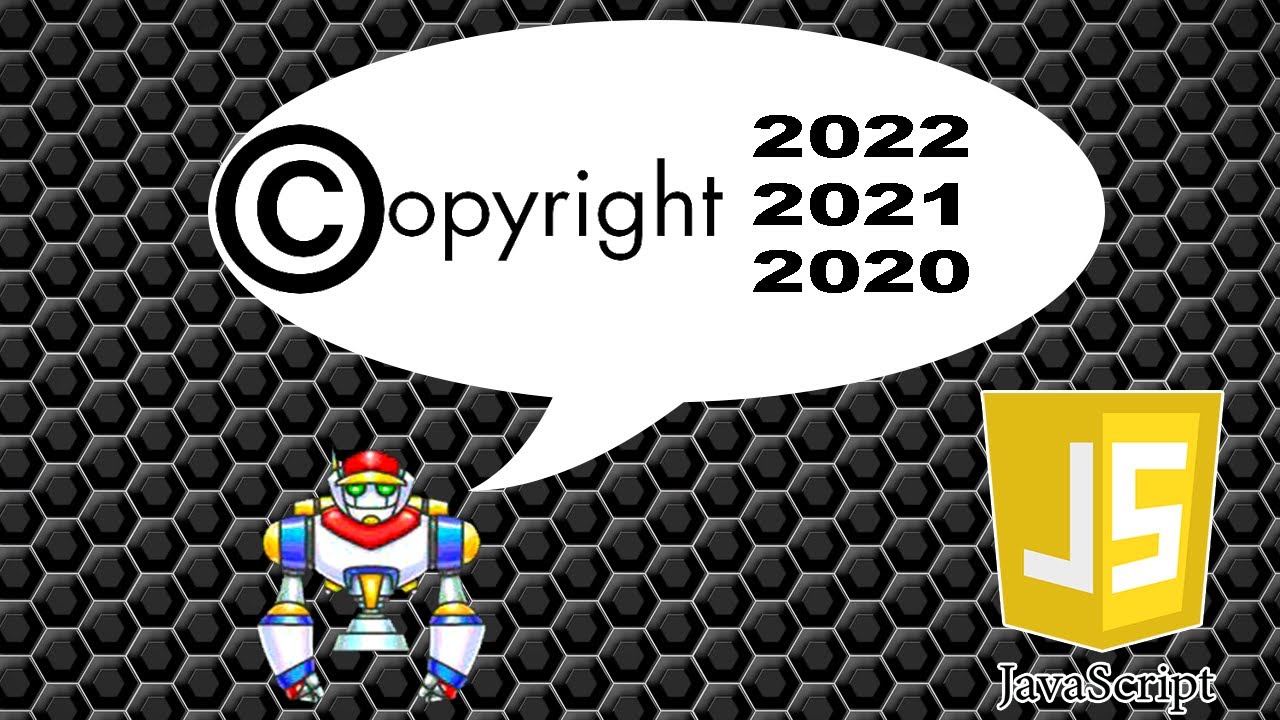 Como Fazer #Copyright com #JavaScript para o Ano Atualizar ...