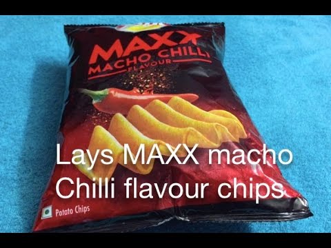 Lays MAXX macho chilli flavour chips - YouTube