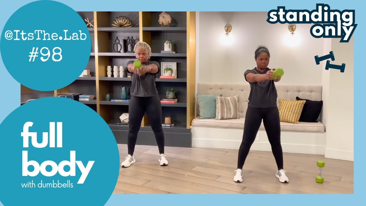 #98: Standing Full Body Workout with Dumbbells! - YouTube