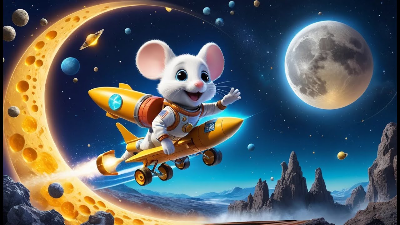 The Moon Mouse and His Cheese Rocket | Fun Nursery Rhyme for Kids ...